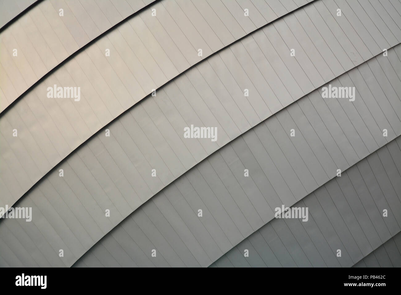 modern architecture, grey metal facade Stock Photo - Alamy