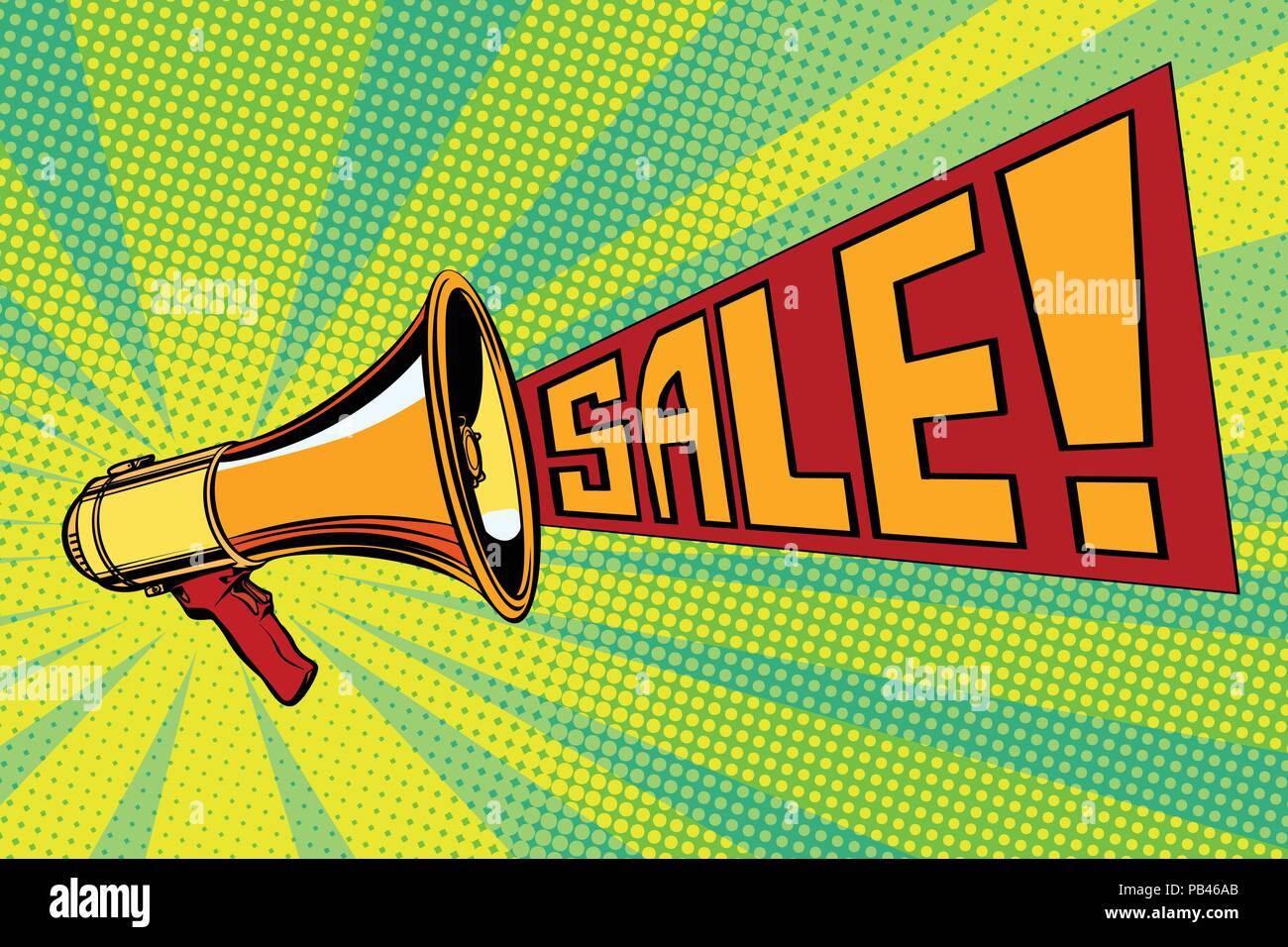 Bullhorn advertising symbol isolated Stock Vector Images - Alamy