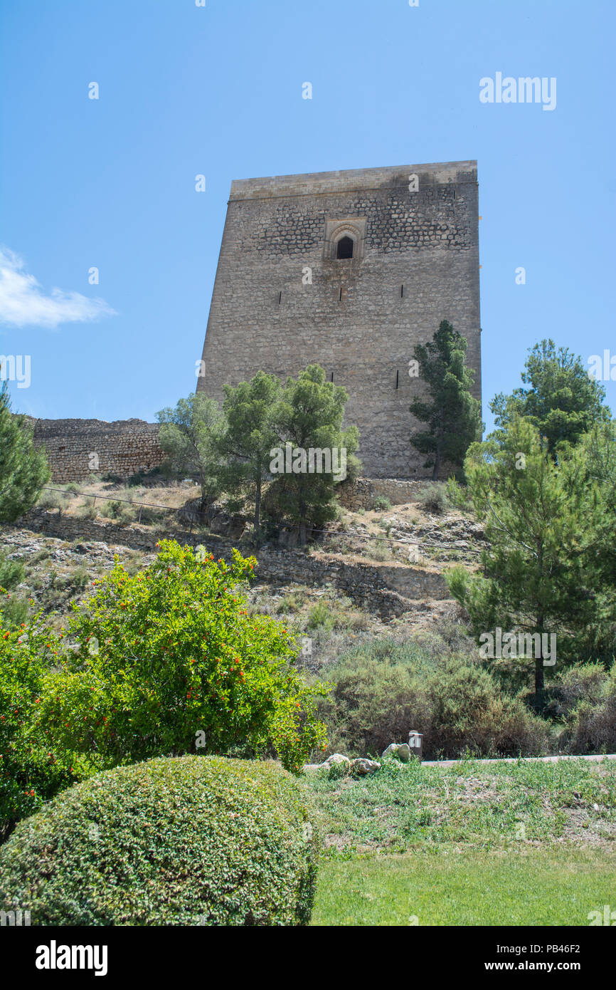 The Alfonsina Tower at Lorca Castle in Murcia Spain Stock Photo - Alamy
