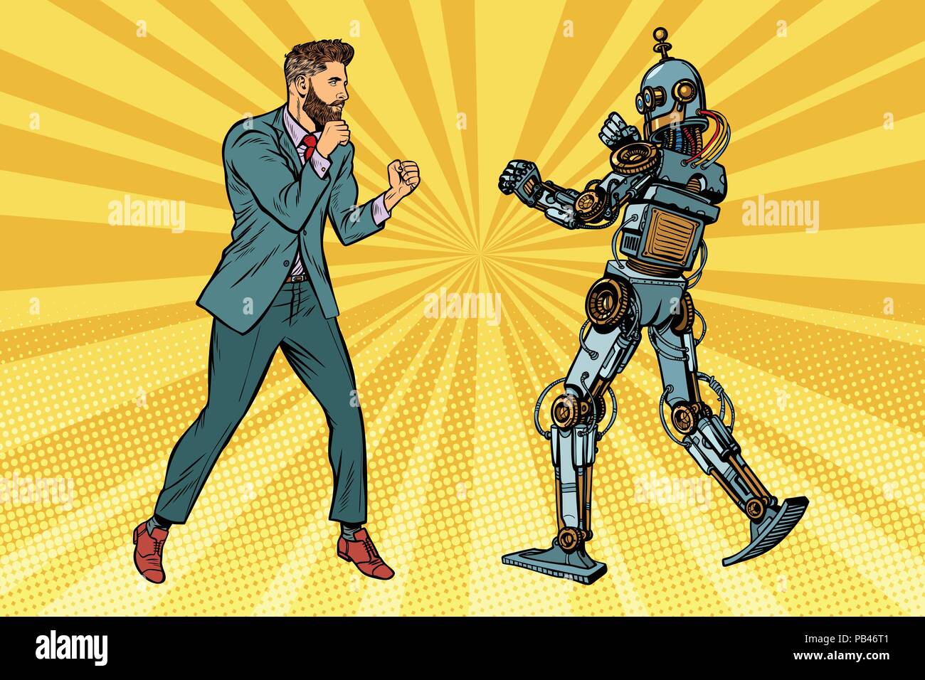 Robot artificial intelligence cyborg Stock Vector Images - Alamy