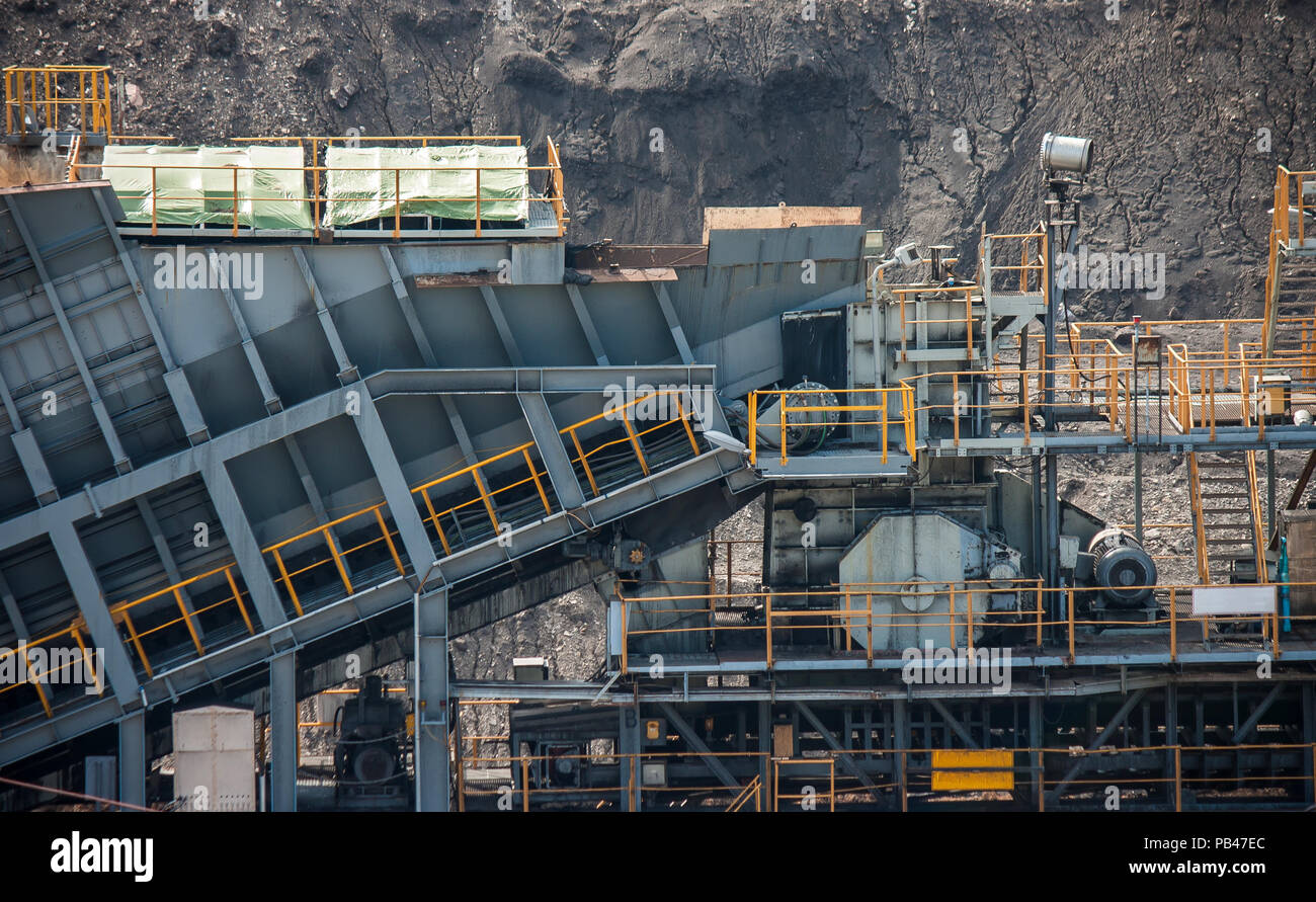 coal transportation line for processing Stock Photo - Alamy