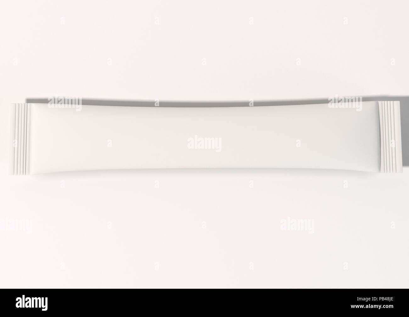 A 3D illustration of white stick pack Stock Photo - Alamy