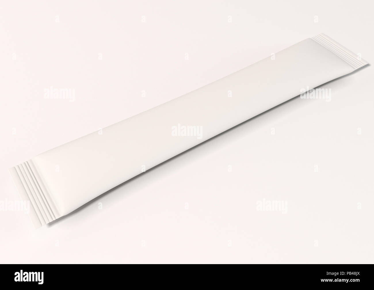 A 3D illustration of white stick pack Stock Photo - Alamy
