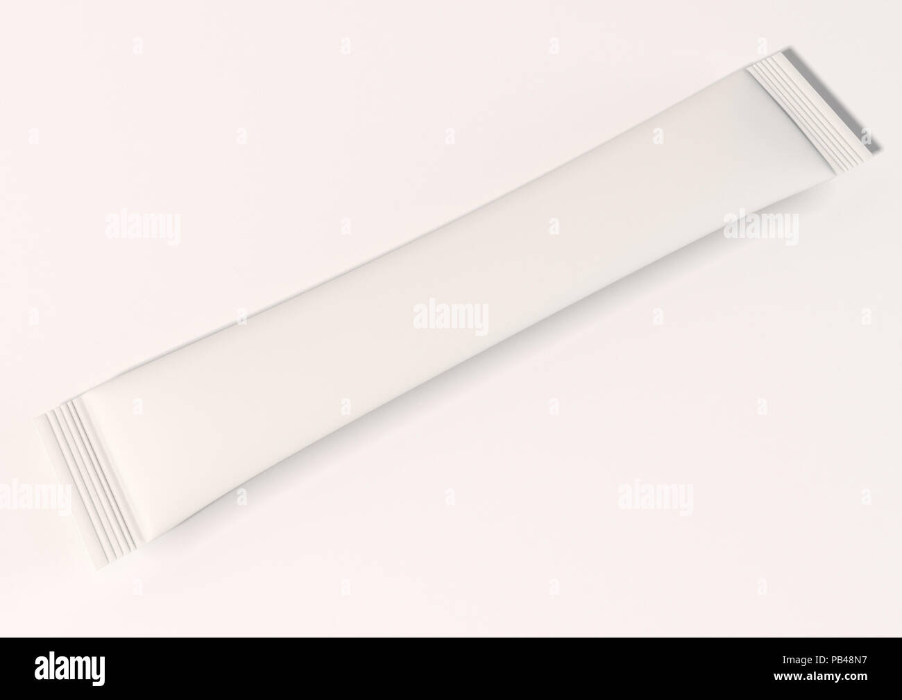 A 3D illustration of white stick pack Stock Photo - Alamy