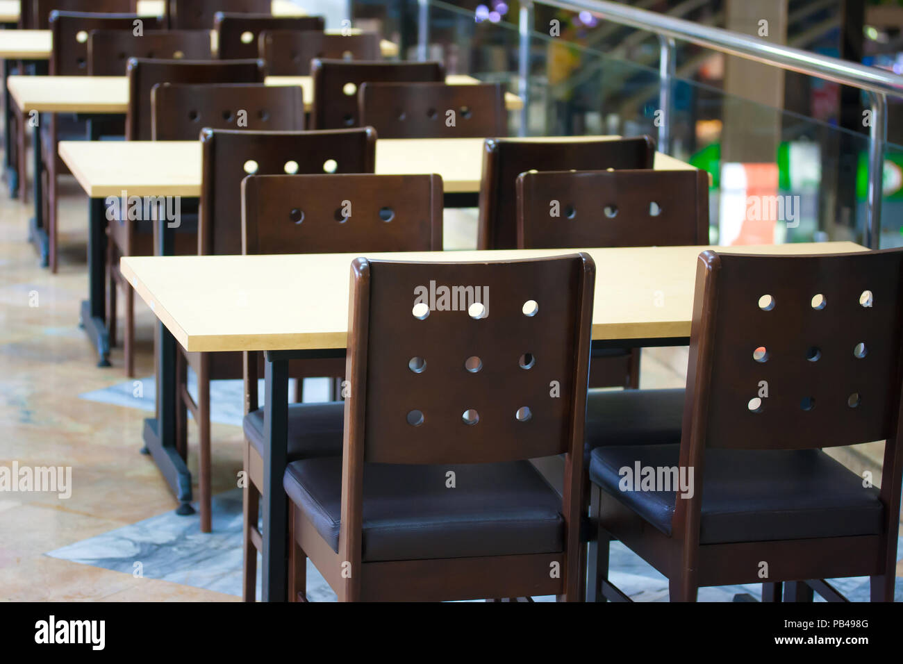 An empty cafeteria interior Stock Photo - Alamy