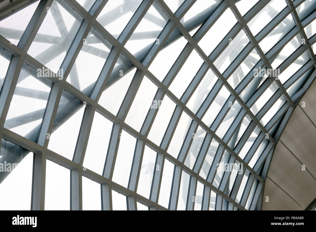 Airport terminal roof. Abstract architecture detail background, Modern ...