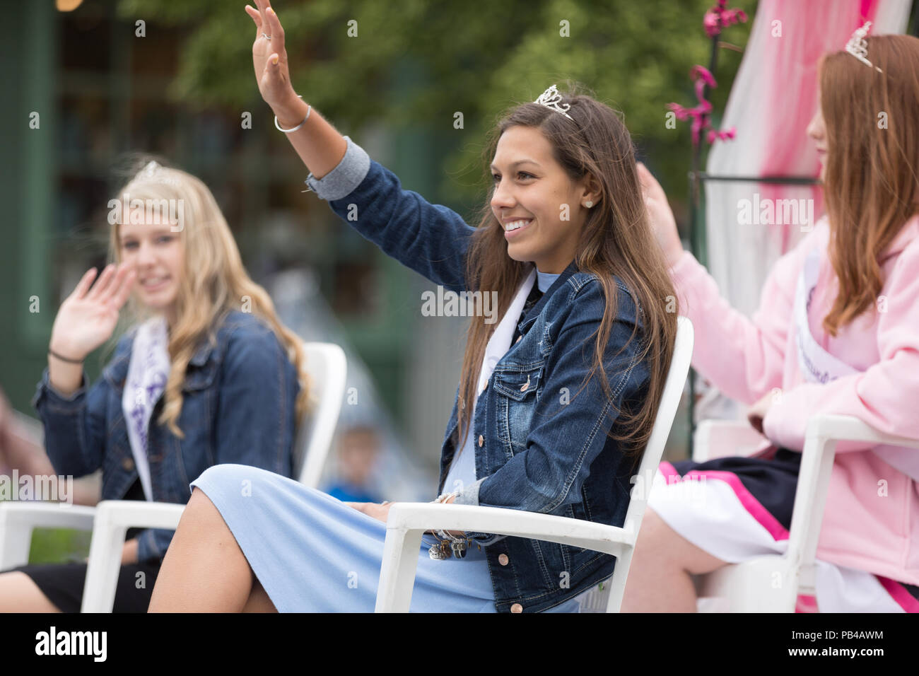 Frankenmuth, Michigan, USA - June 10, 2018 The Munger Potato Festival ...