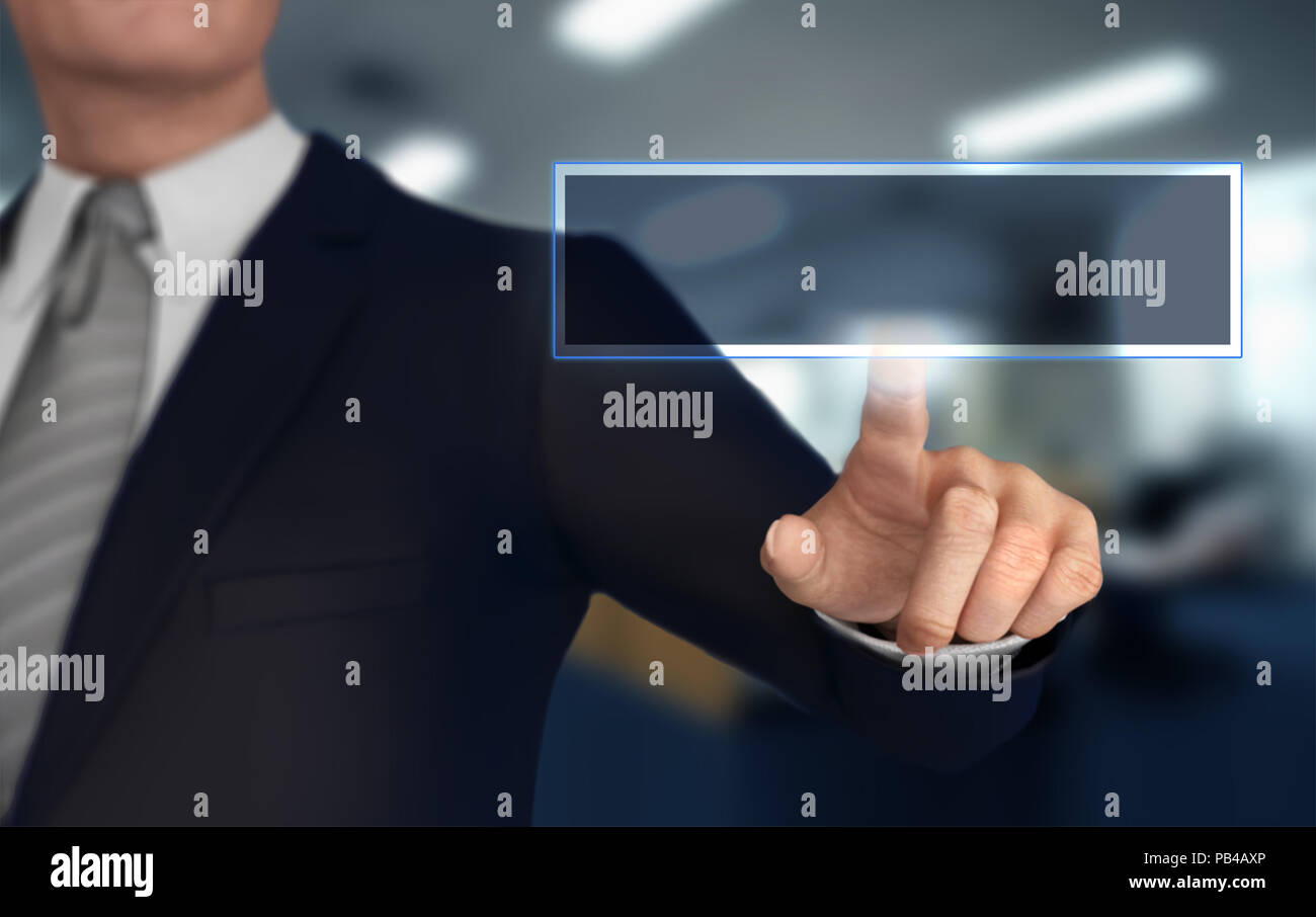 pushing pushing concept 3d illustration Stock Photo - Alamy