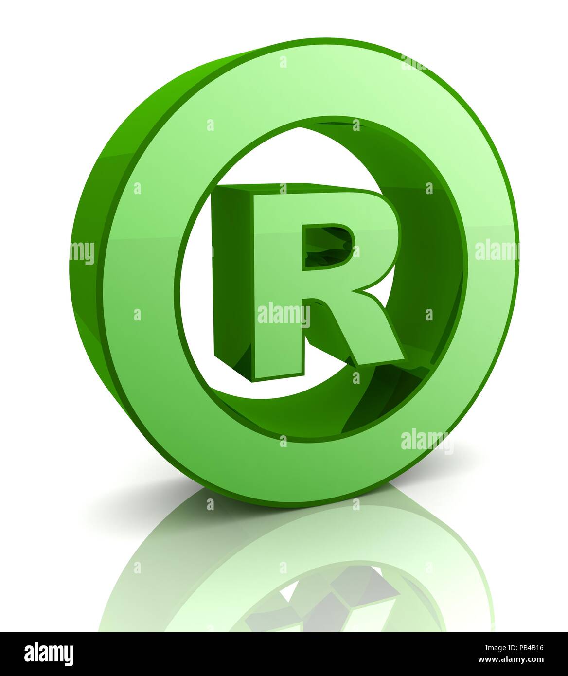 registered mark 3d illustration isolated Stock Photo - Alamy