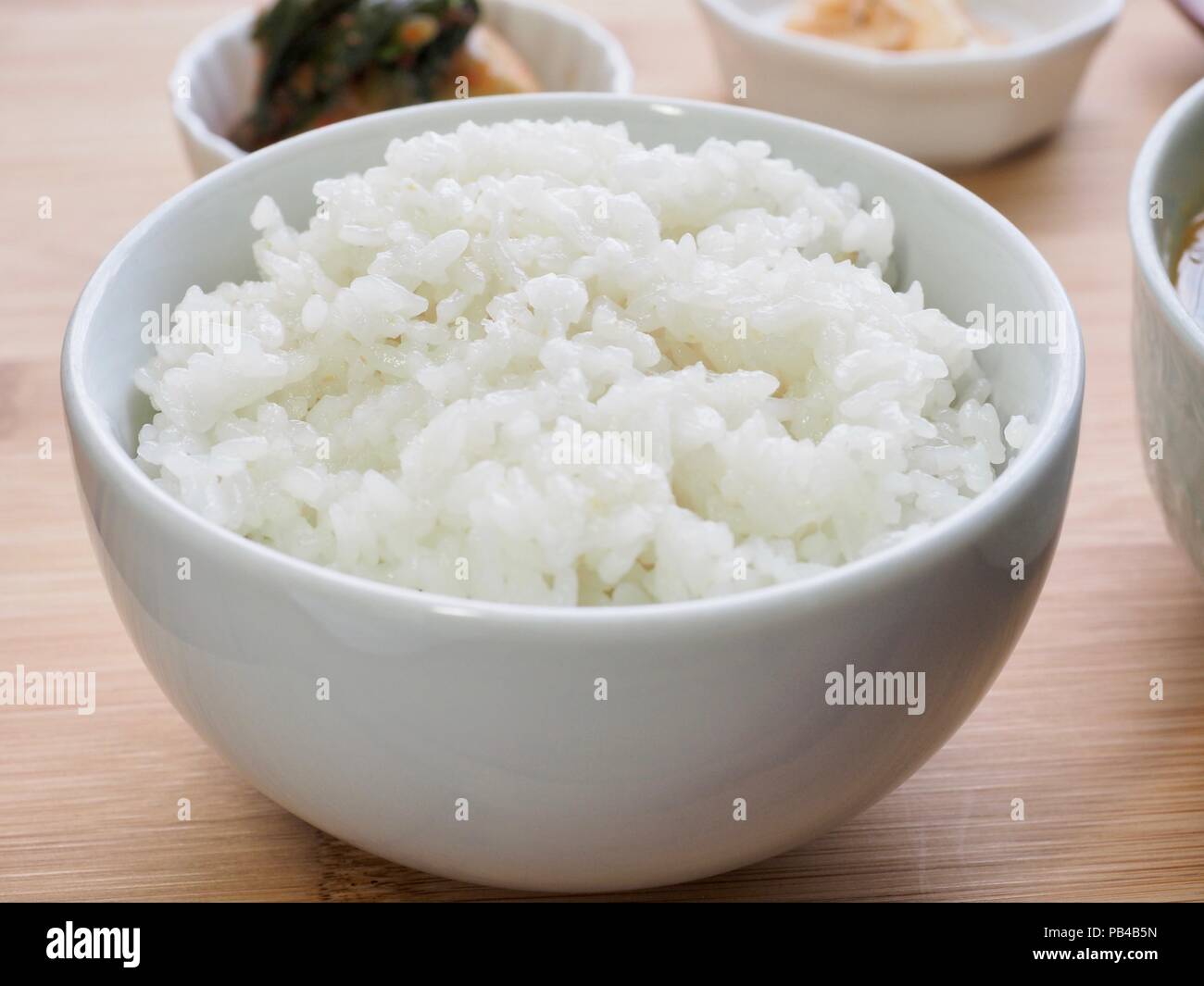 Asian food White rice Stock Photo - Alamy