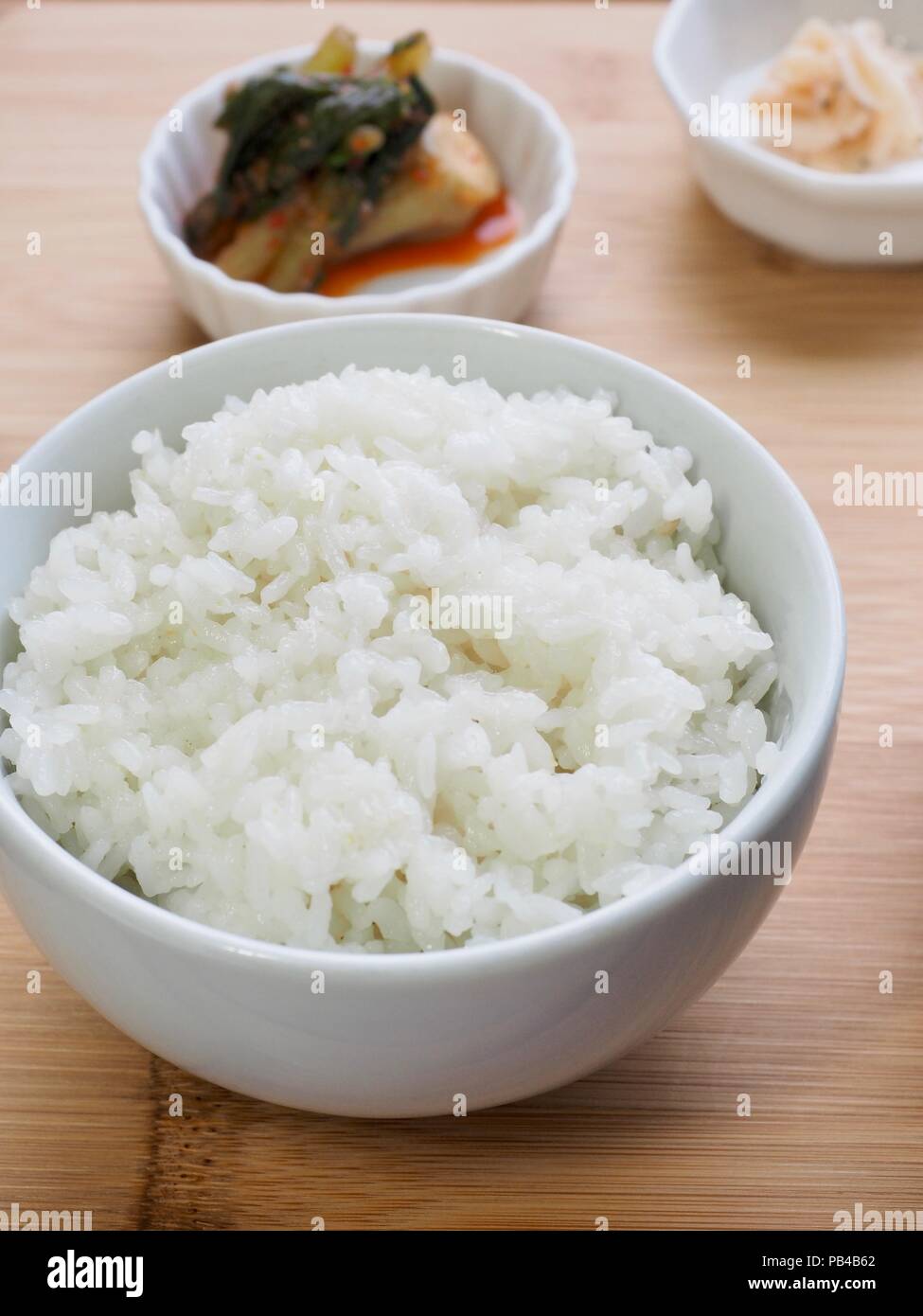 Asian food White rice Stock Photo - Alamy