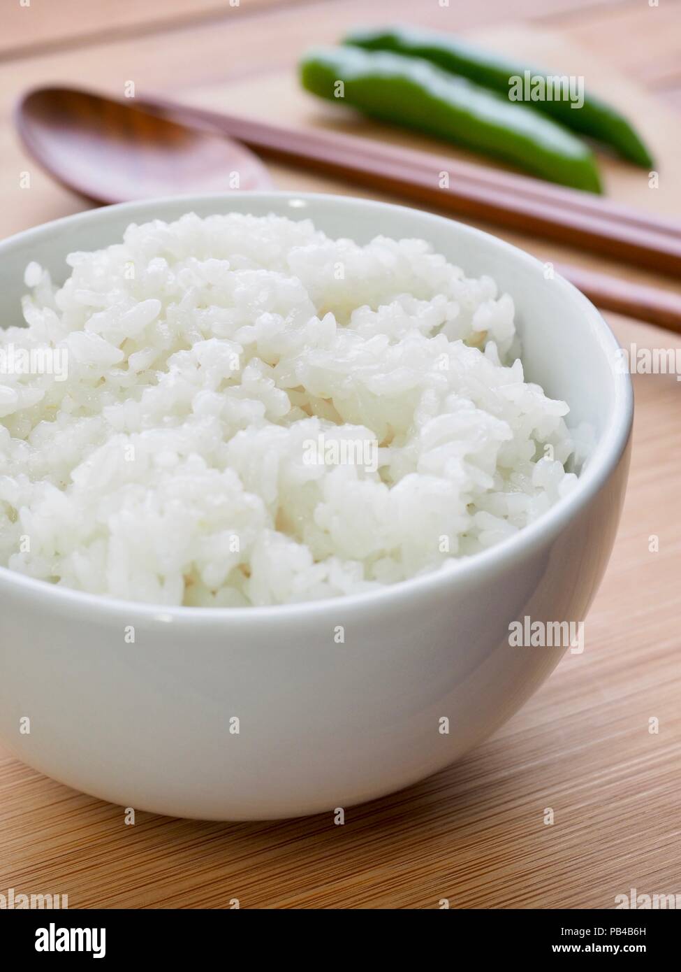 Asian food White rice Stock Photo - Alamy