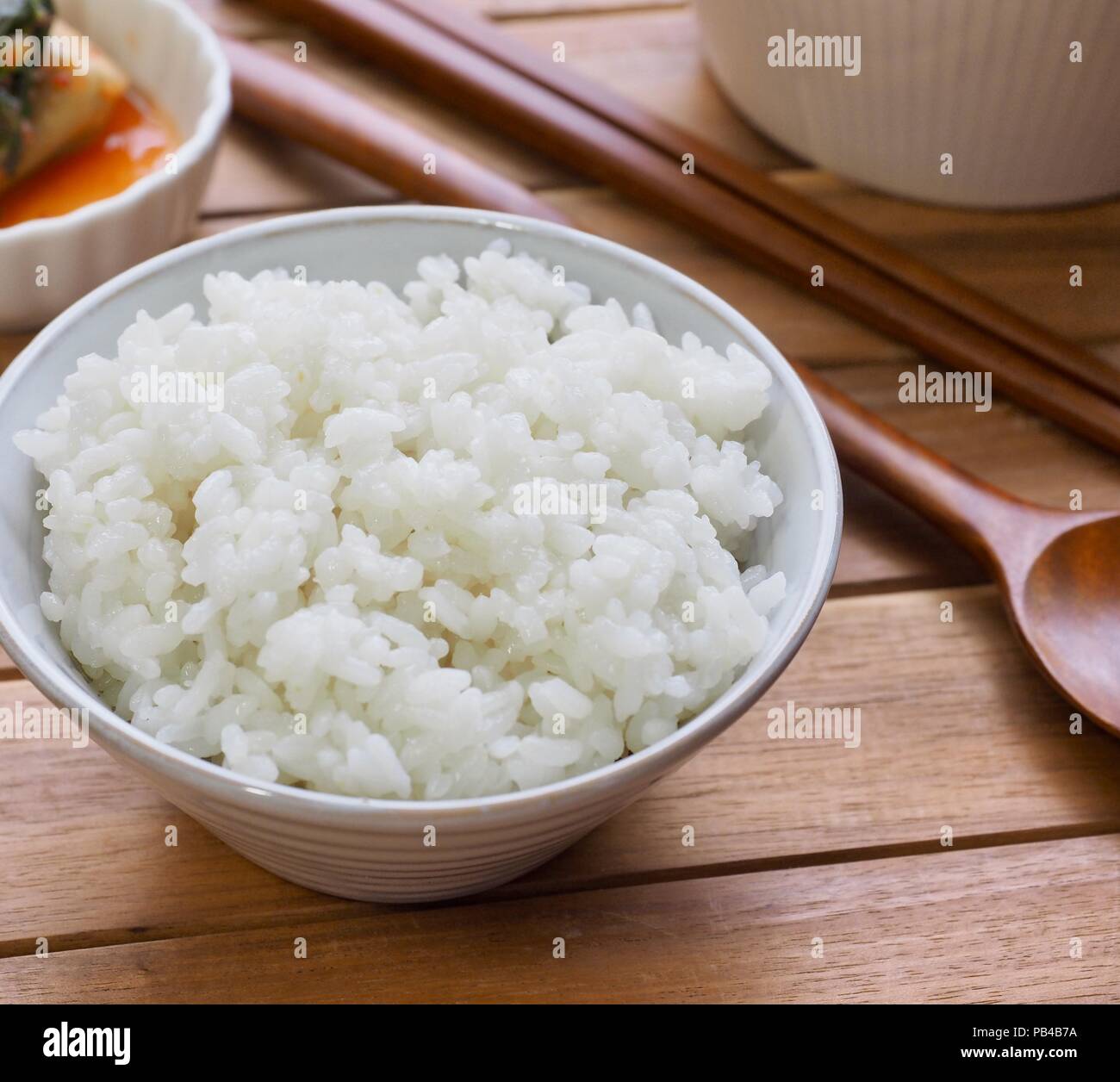 Asian food White rice Stock Photo - Alamy