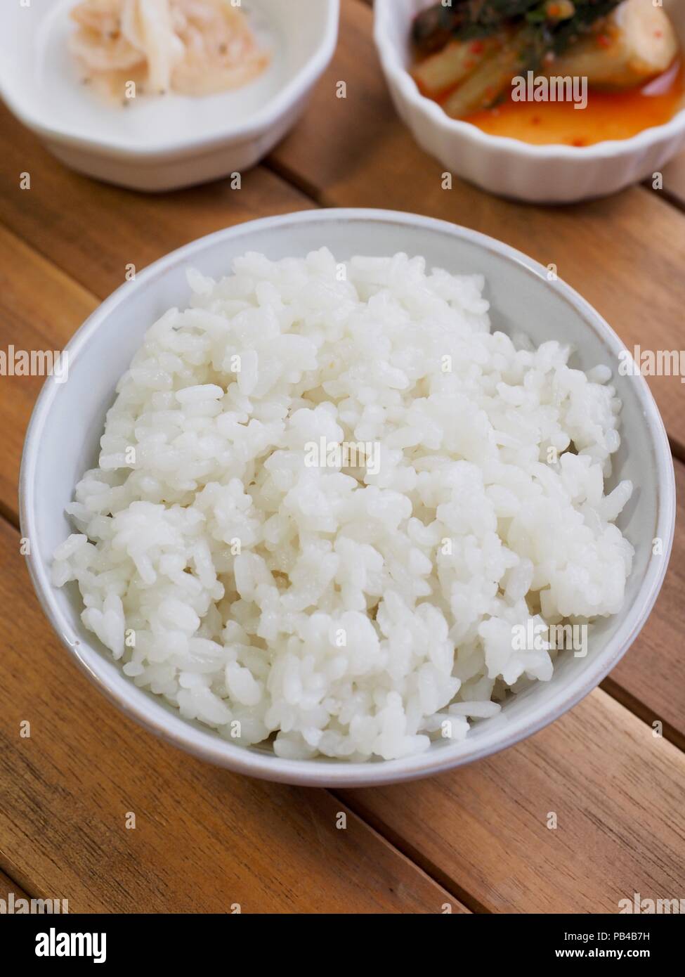 Asian food White rice Stock Photo - Alamy