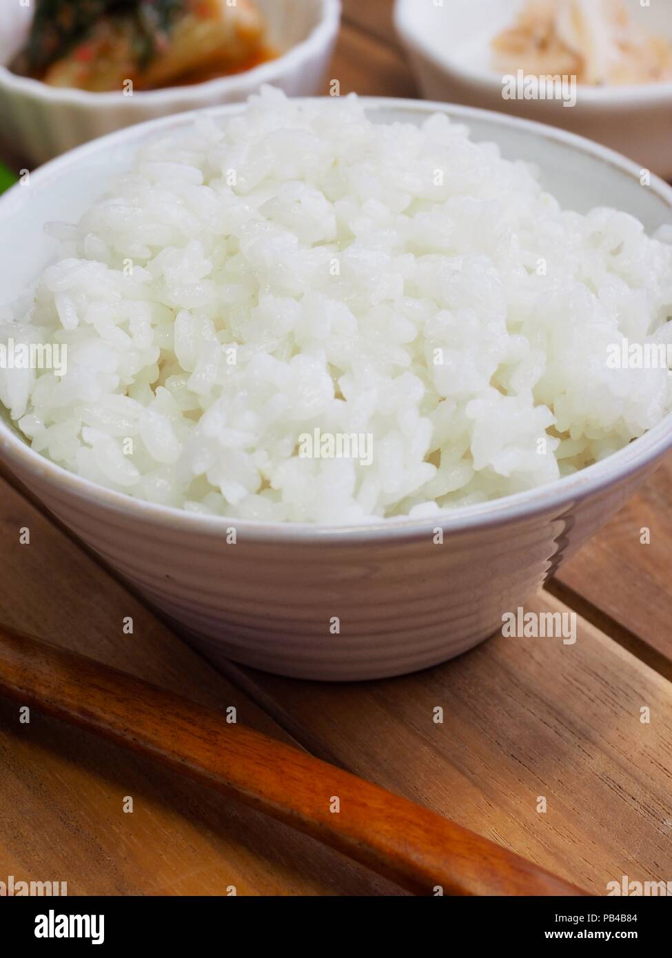 Asian food White rice Stock Photo - Alamy