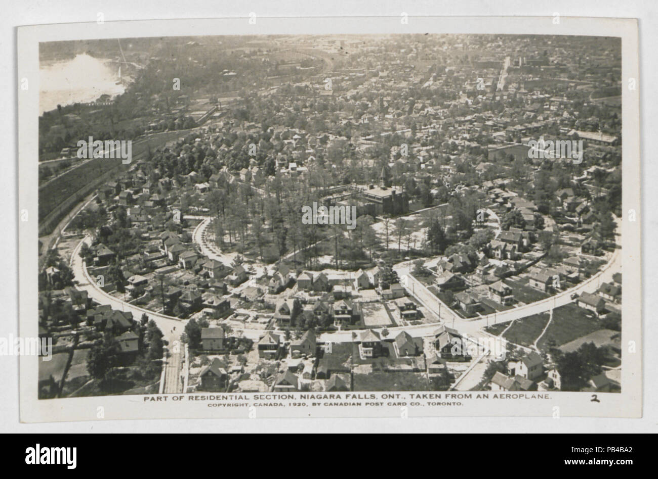 1099 Niagara Falls from the air (HS85-10-37507) original Stock Photo ...