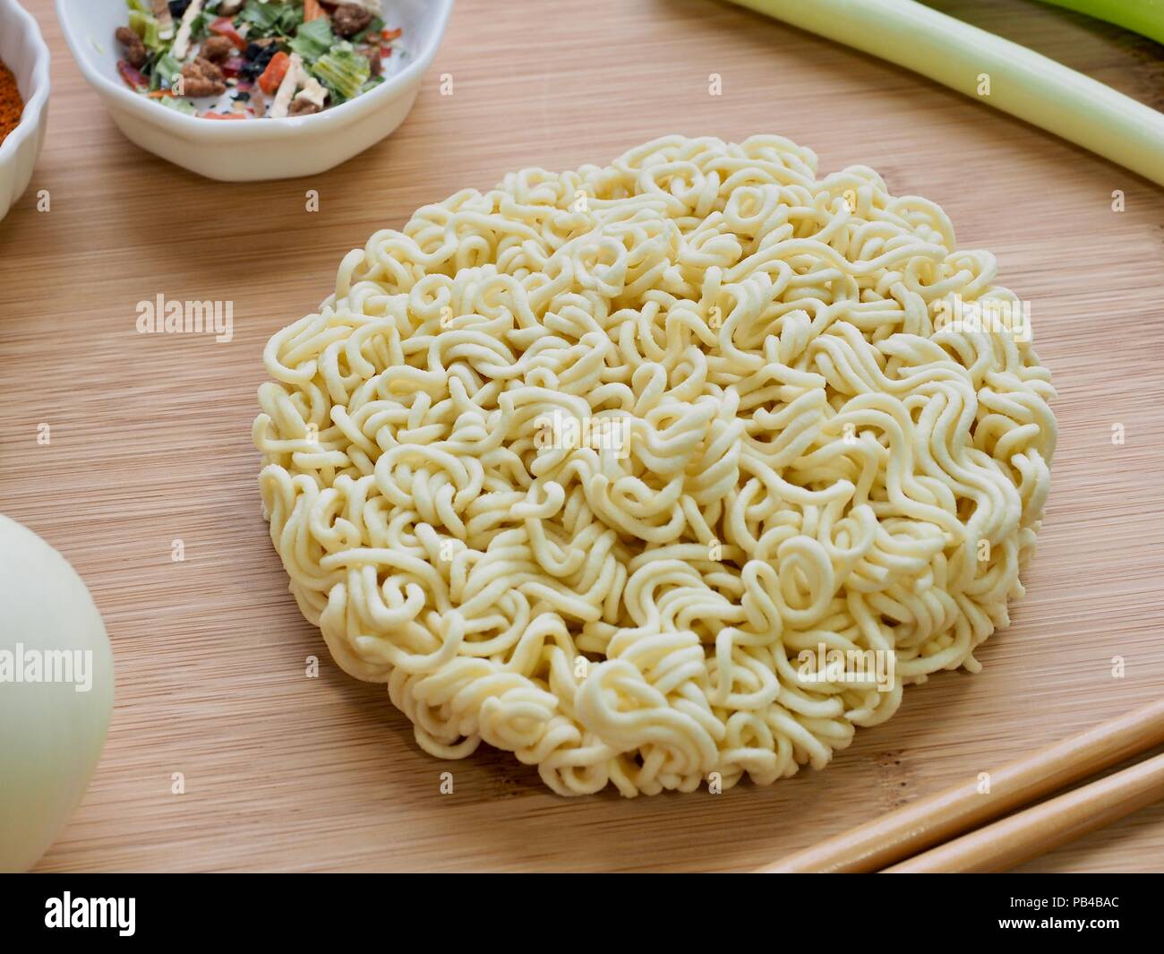 Asian food ramen, Instant Ramen Stock Photo - Alamy