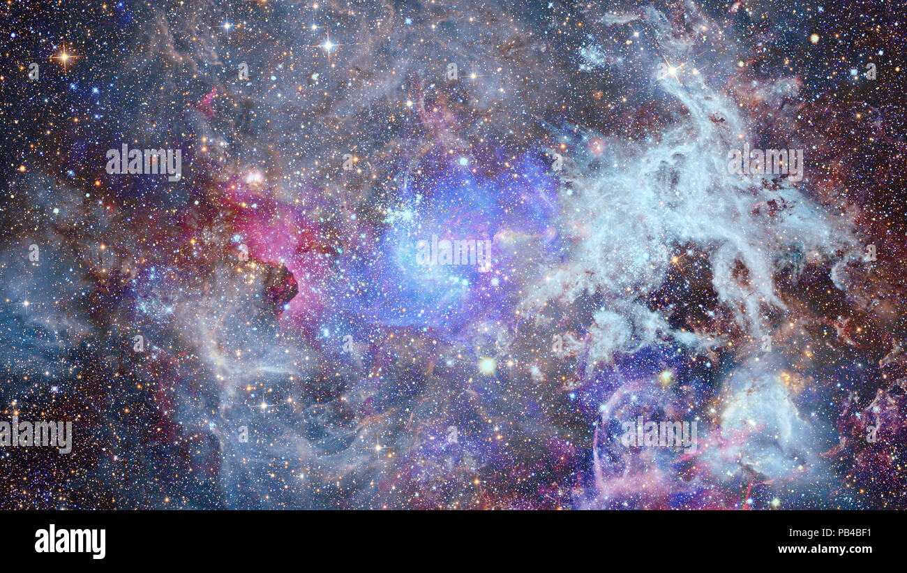 Galaxy and nebula. Elements of this Image Furnished by NASA Stock Photo ...