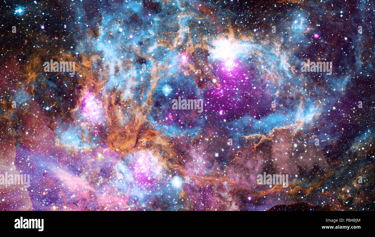 Universe filled with stars, nebula and galaxy. Elements of this image ...