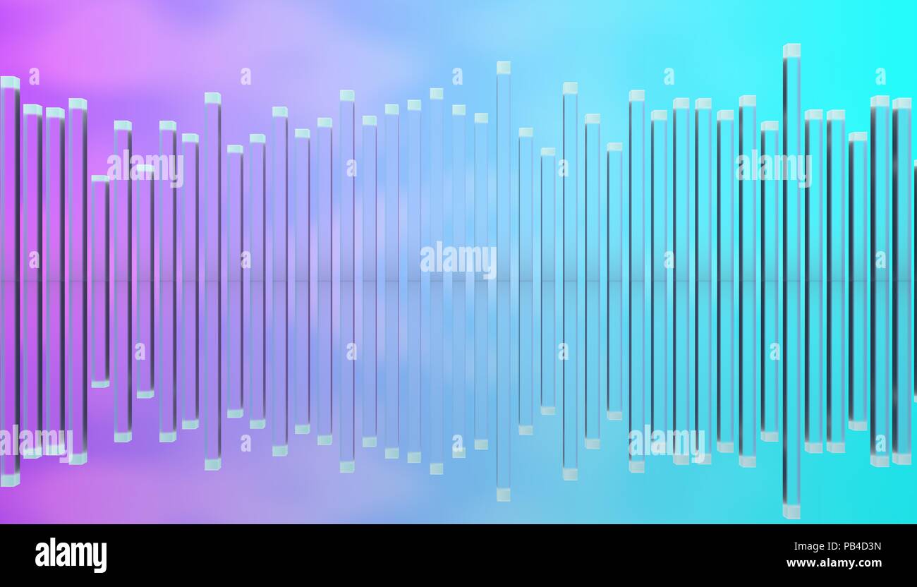 Digital soundwave equalizer glowing hi-res stock photography and images ...