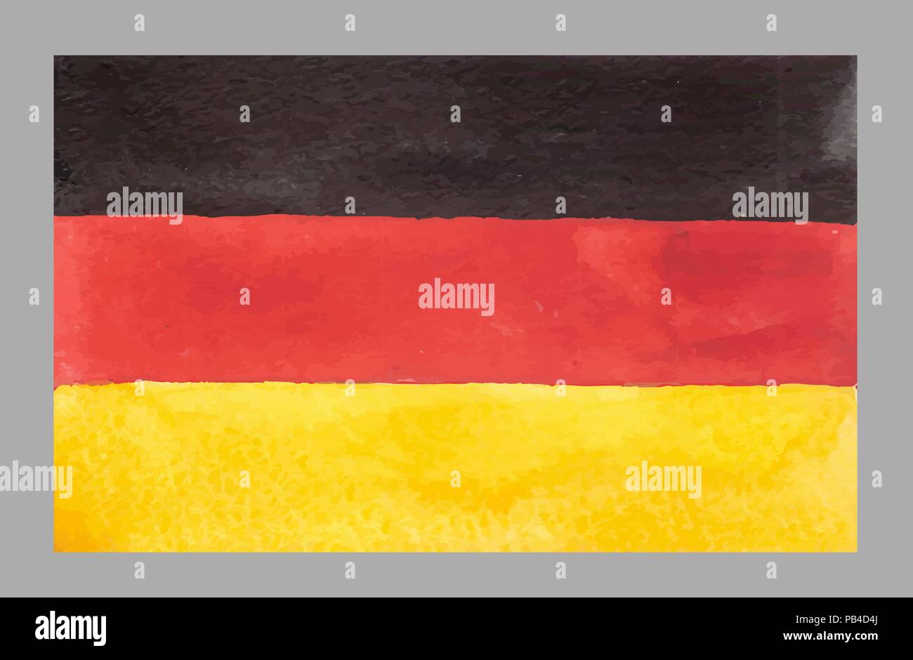 Watercolor German Flag. Vector EPS 10Œ Stock Vector Image & Art - Alamy