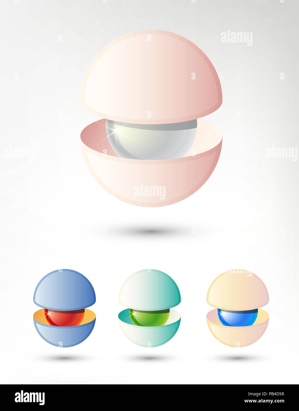 Inside a shell Stock Vector Images - Alamy