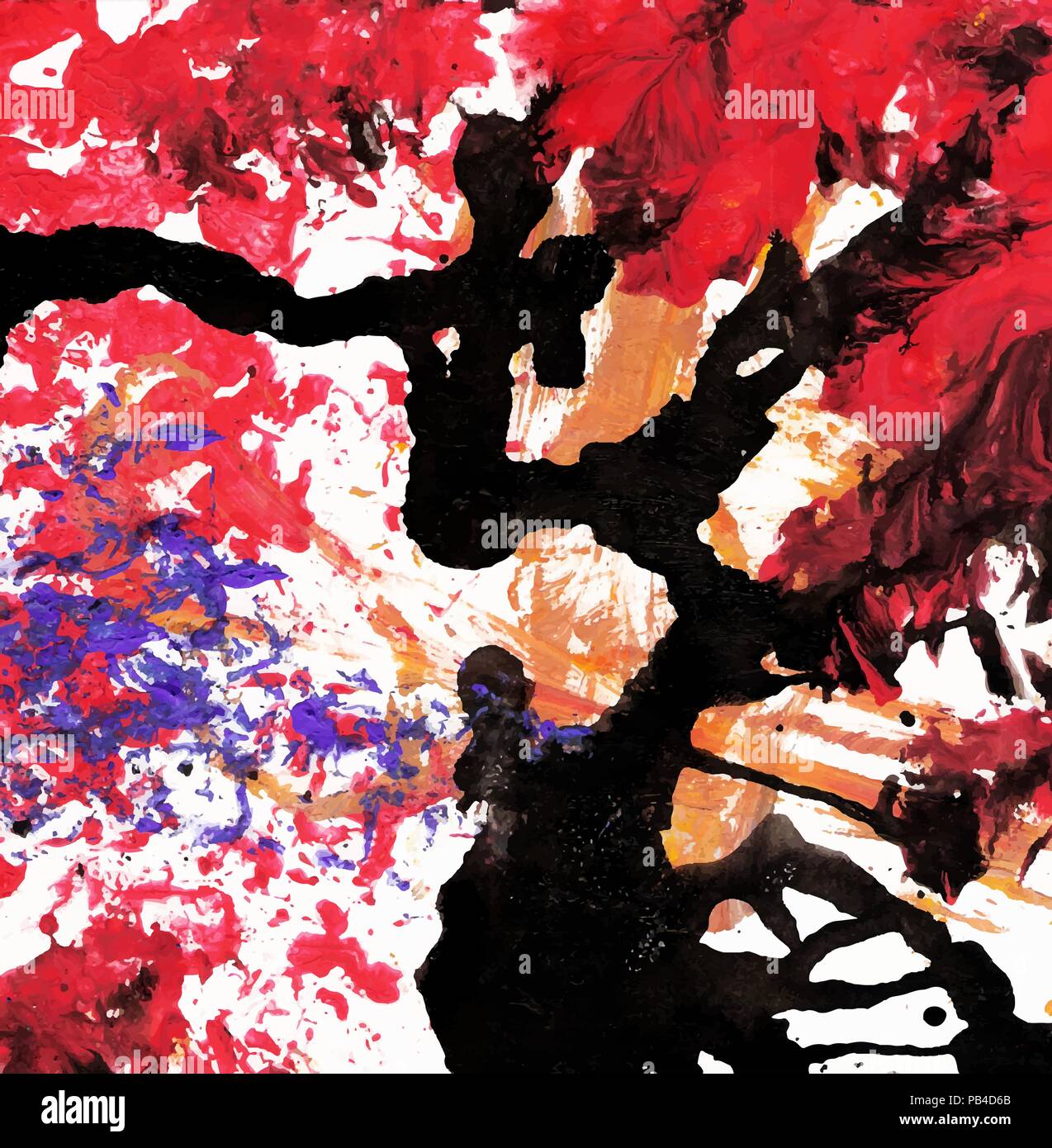 Abstract Colorful Handmade Texture. Vector Image Stock Vector Image ...