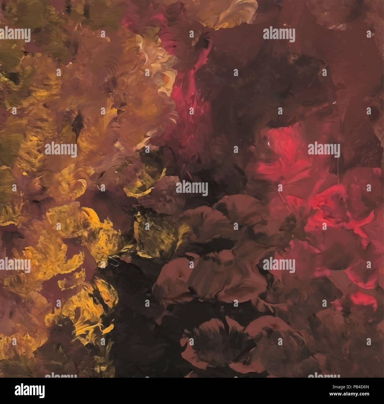 Abstract Autumn Painting. Vector EPS 10 Image Stock Vector Image & Art ...