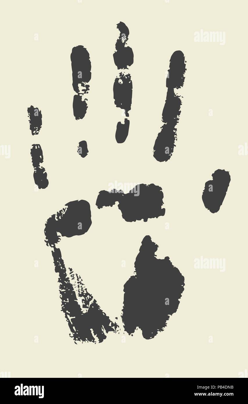 Hand imprint Stock Vector Images - Alamy