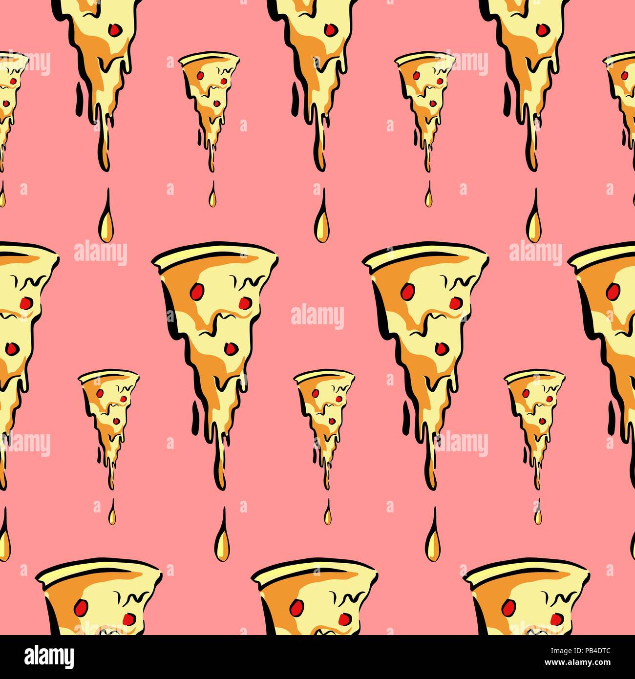 Pizza vegetarian white background Stock Vector Images - Alamy