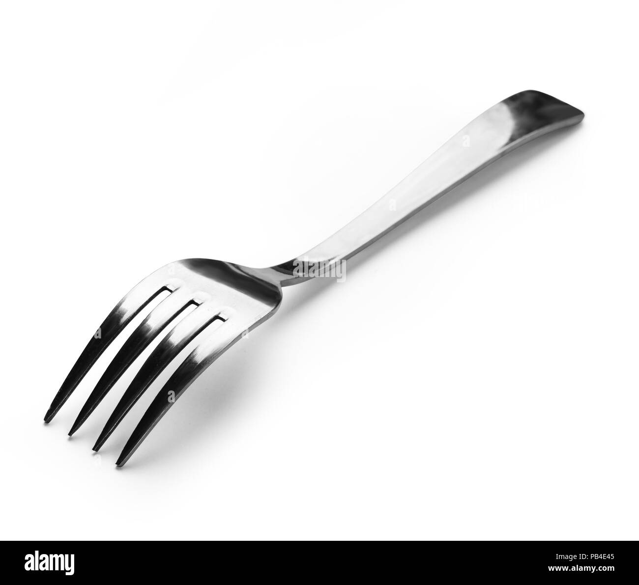 Silver fork with clipping path Stock Photo - Alamy