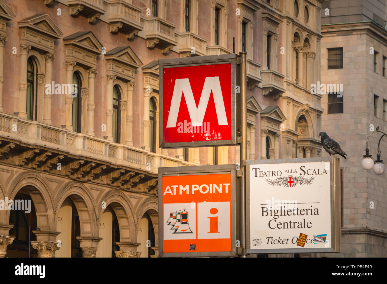 Entrance metro duomo milan italy hi-res stock photography and images ...