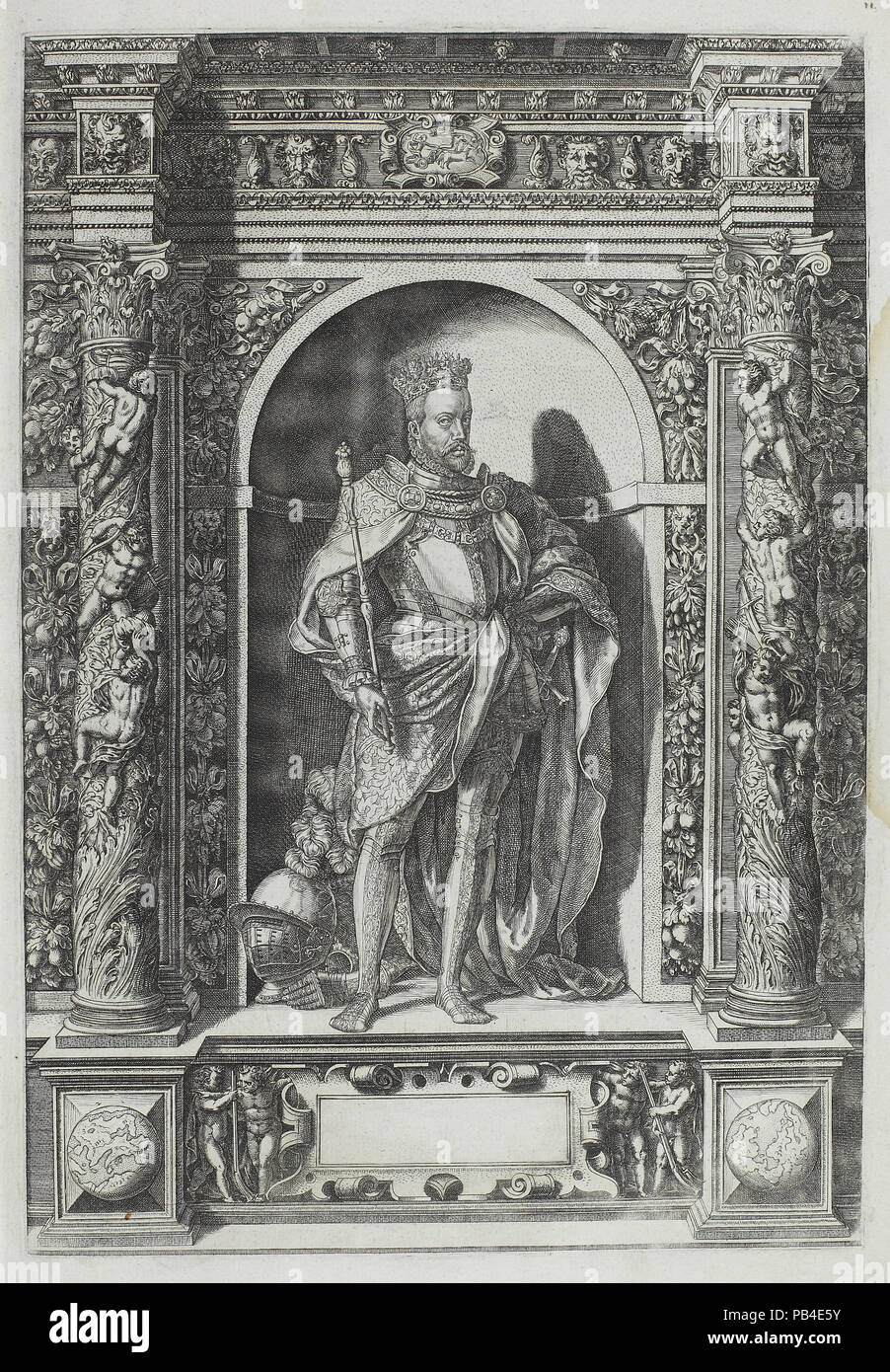 Plate 11 from Augustissimorium Imperatorum Regum Stock Photo - Alamy