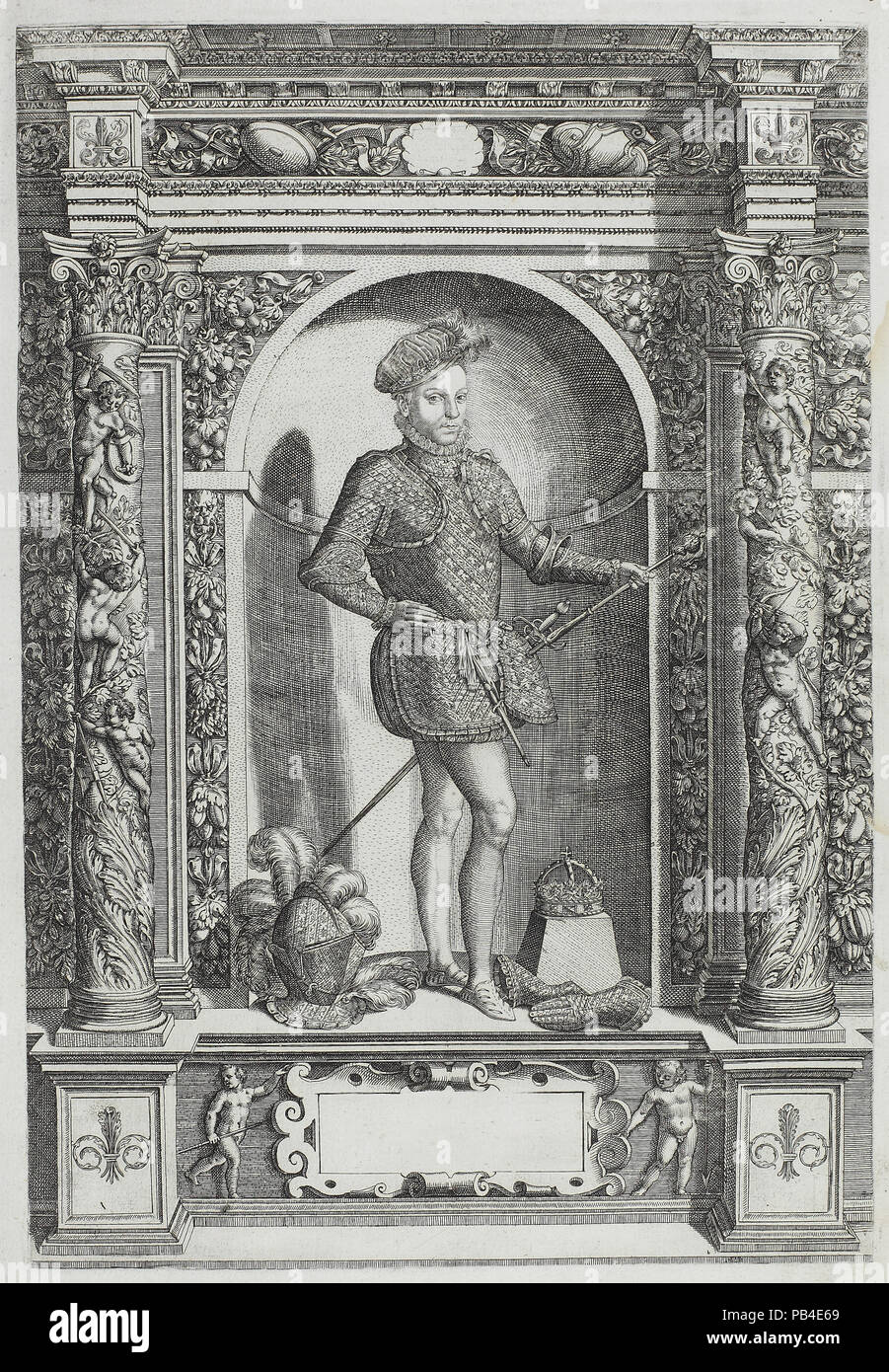 Plate 13 from Augustissimorium Imperatorum Regum Stock Photo - Alamy