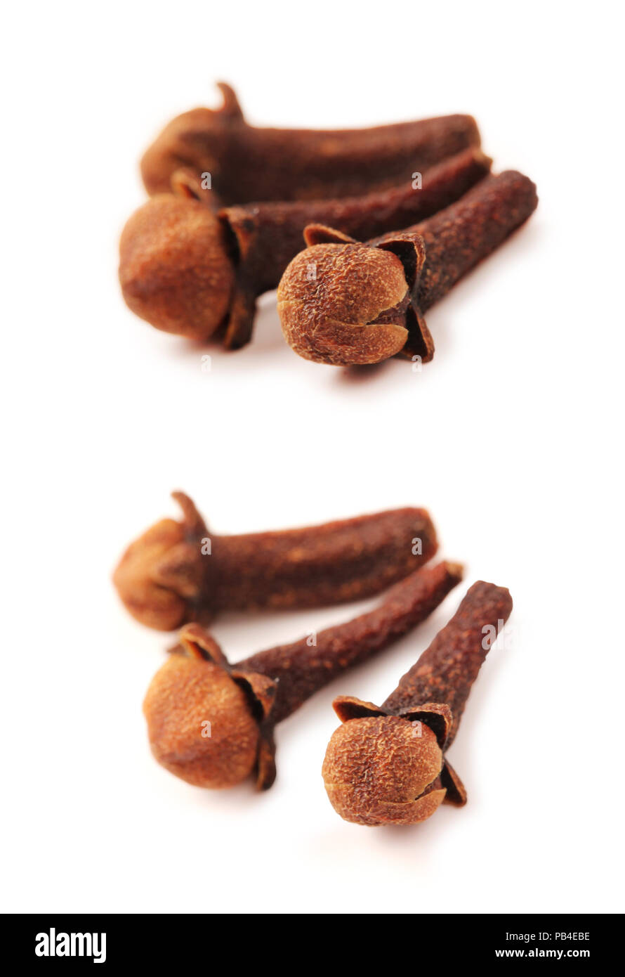 cloves set with clipping path Stock Photo - Alamy