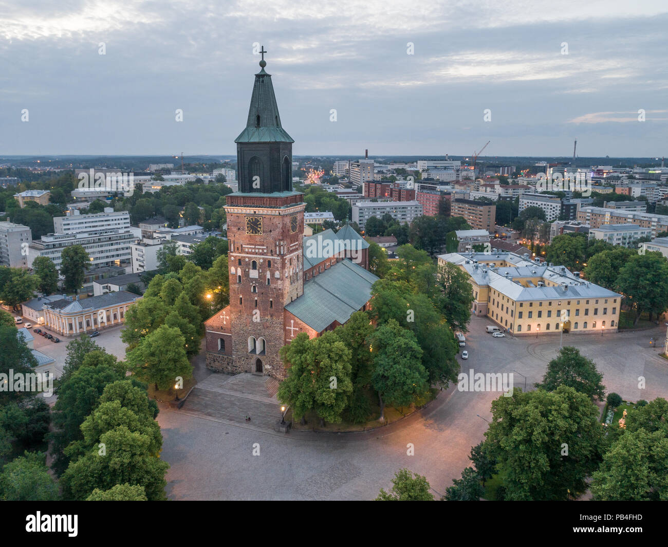 Aerial View Of Turku Cathedral In Finland Stock Photo Alamy Aerial View Of Turku Cathedral In Finland Stock Photo Alamy