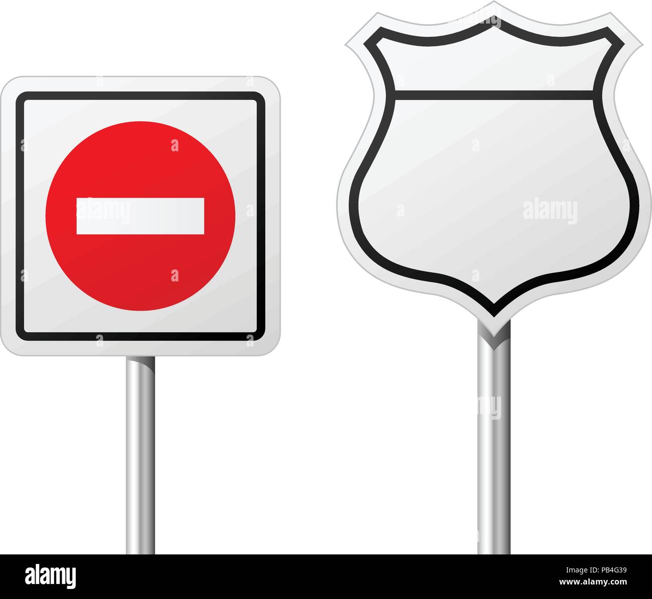 Blank Do Not Enter Sign