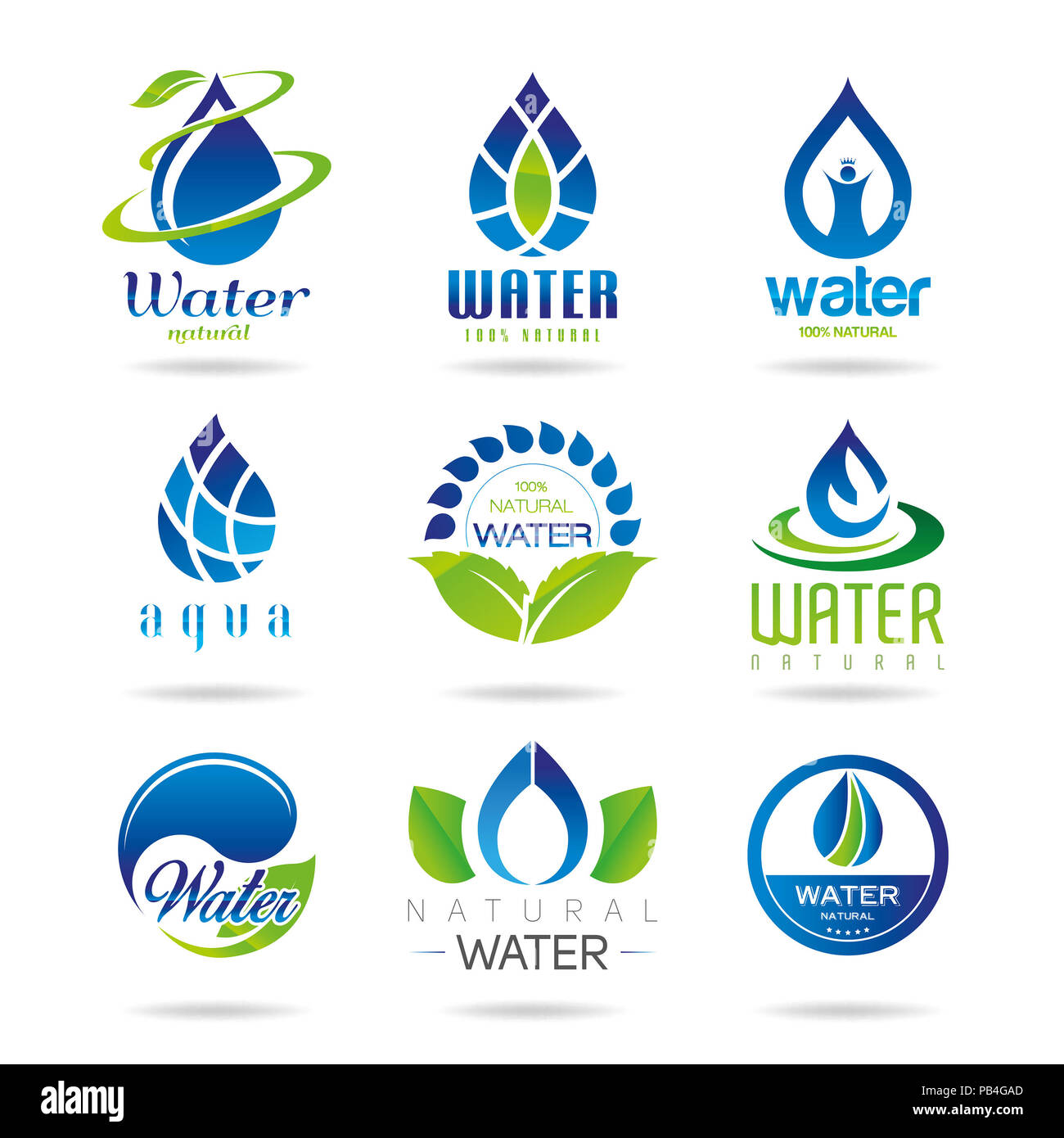 Water icon set Stock Photo - Alamy
