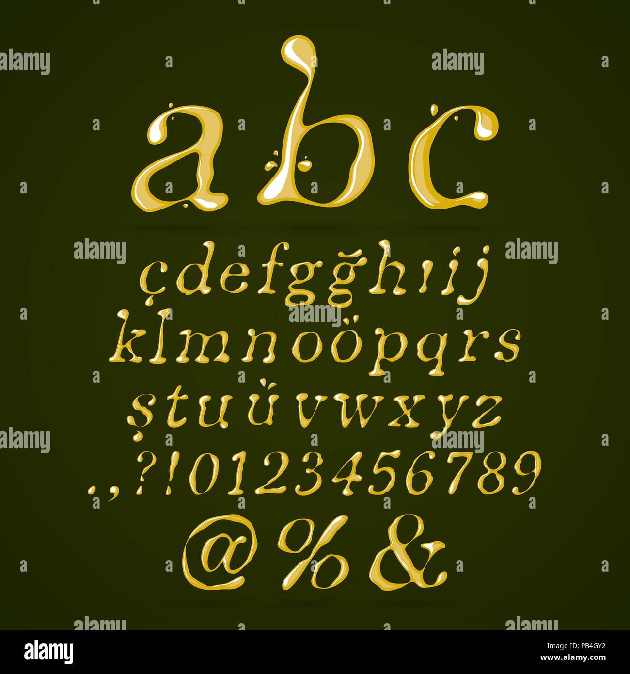 Oil alphabet hi-res stock photography and images - Alamy