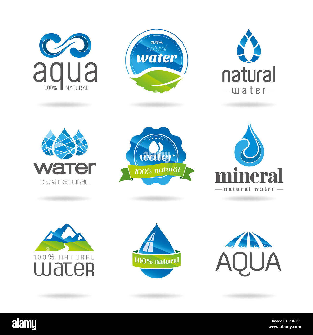 Water icon set Stock Photo - Alamy