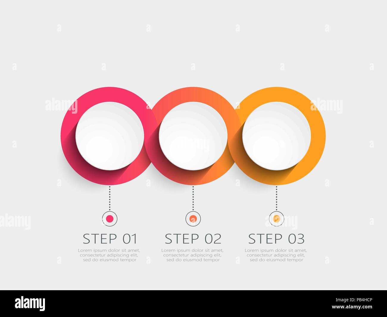 Infographic 3 part circle hi-res stock photography and images - Alamy