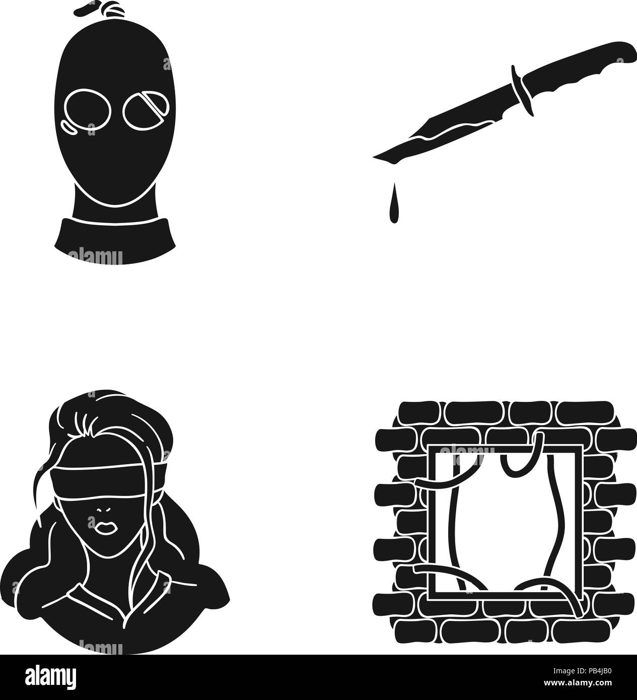 attack,bandage,black,blood,collection,crime,criminal,escape,eye ...