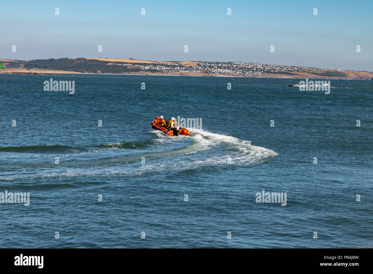 RNLI training exercise porthcawl marina 2018 Stock Photo - Alamy