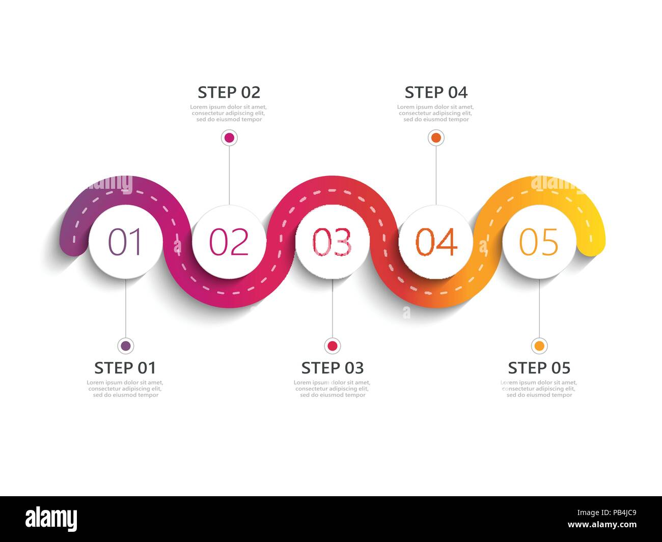 Single yellow line road Stock Vector Images - Alamy