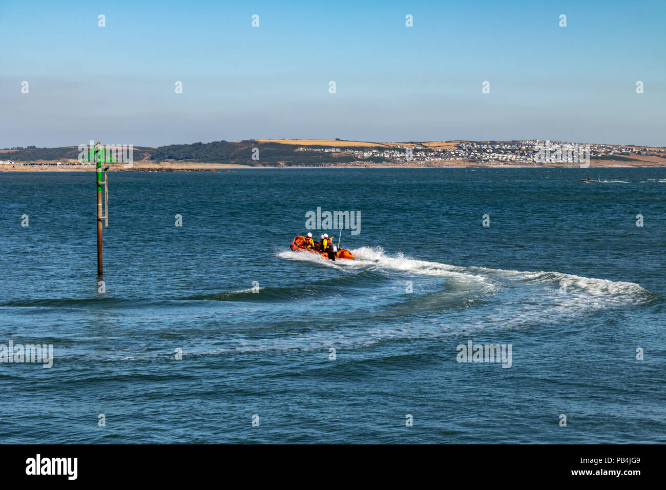 RNLI training exercise porthcawl marina 2018 Stock Photo - Alamy