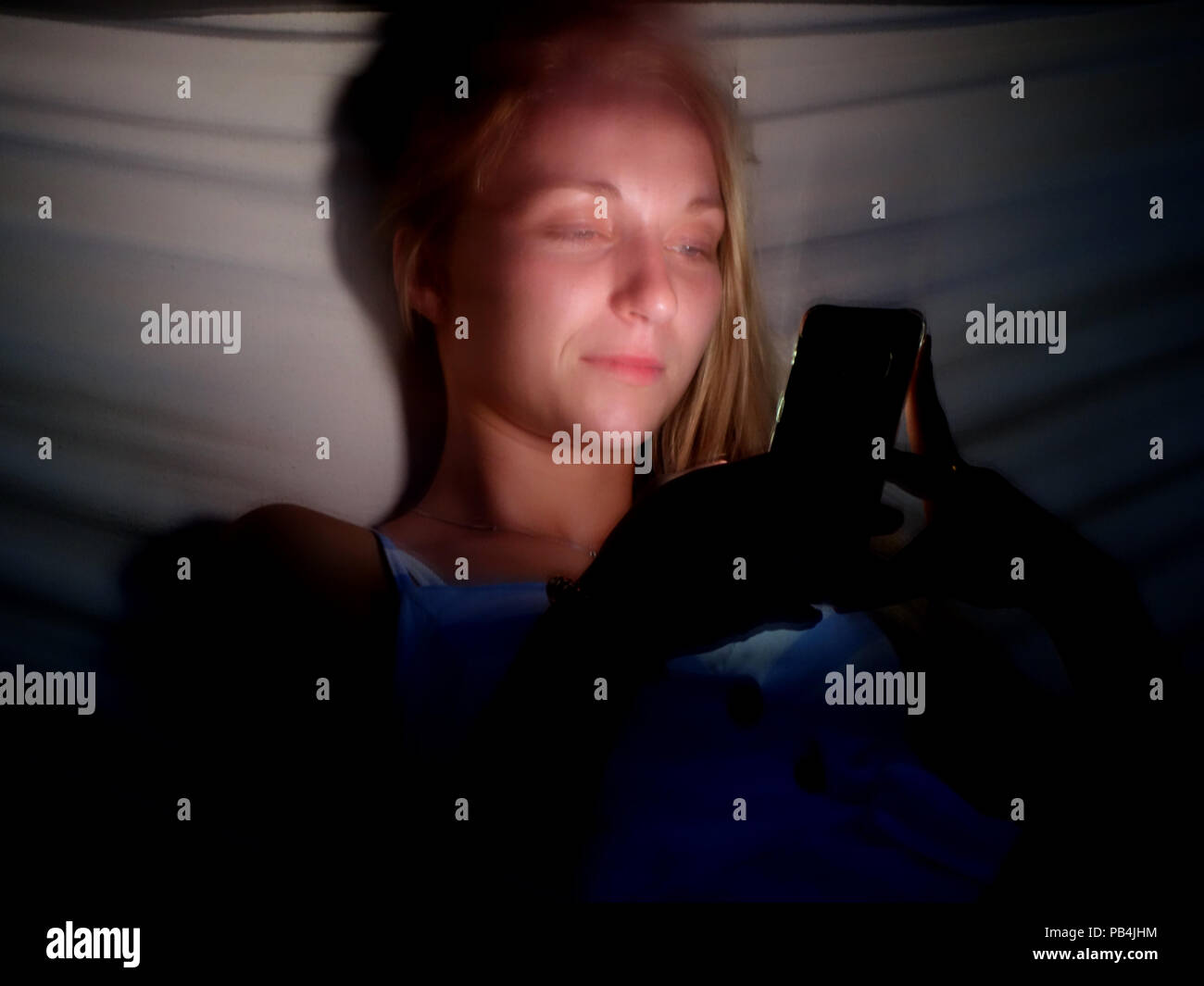 Portrait Of A Pretty Young 20 Year Old Girl Her Face Is Lit From The