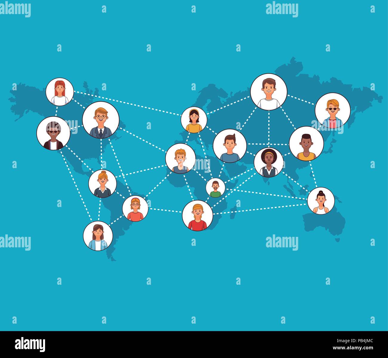 Social network and people around the world vector illustration graphic ...