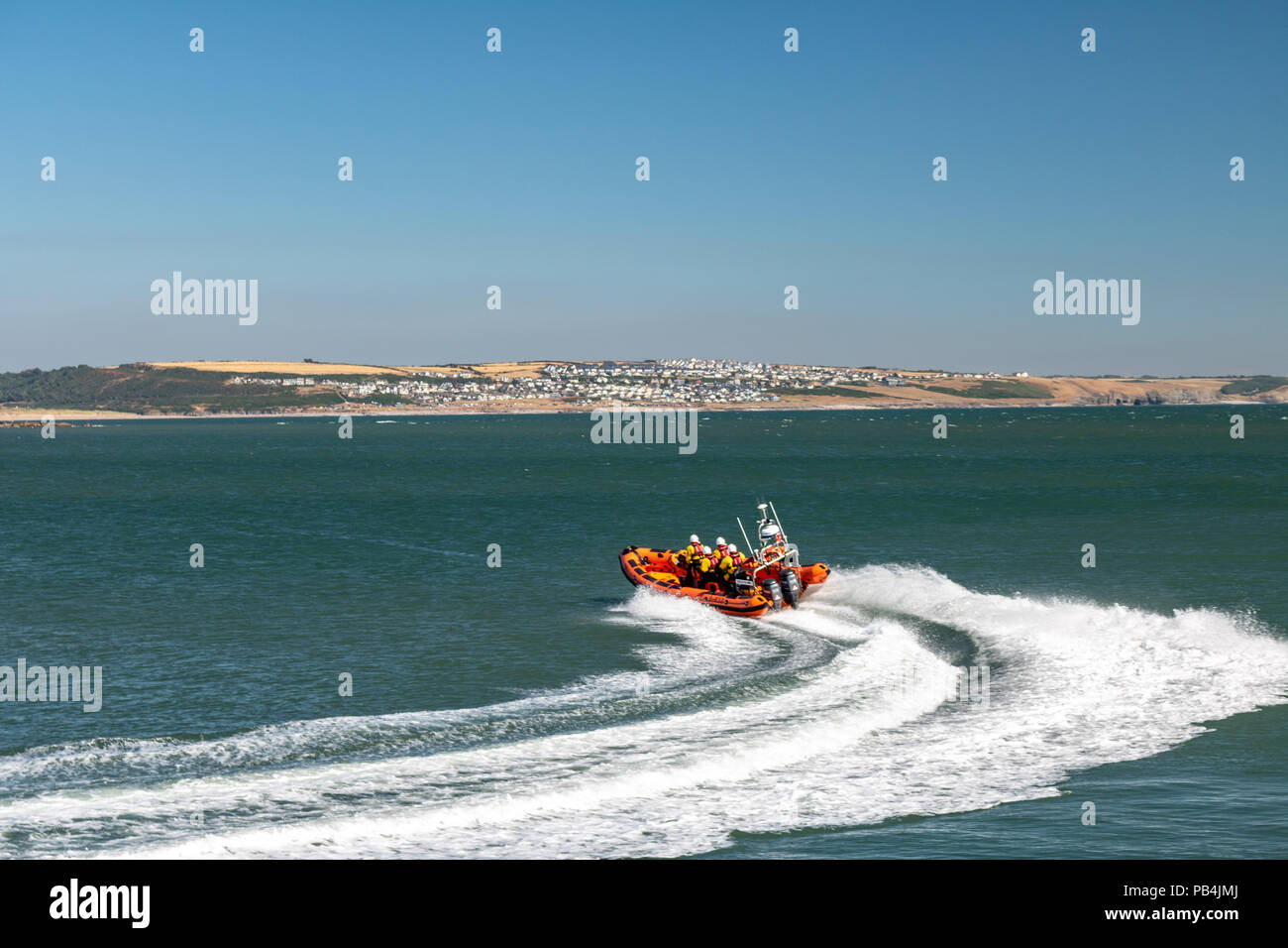 RNLI training exercise porthcawl marina 2018 Stock Photo - Alamy