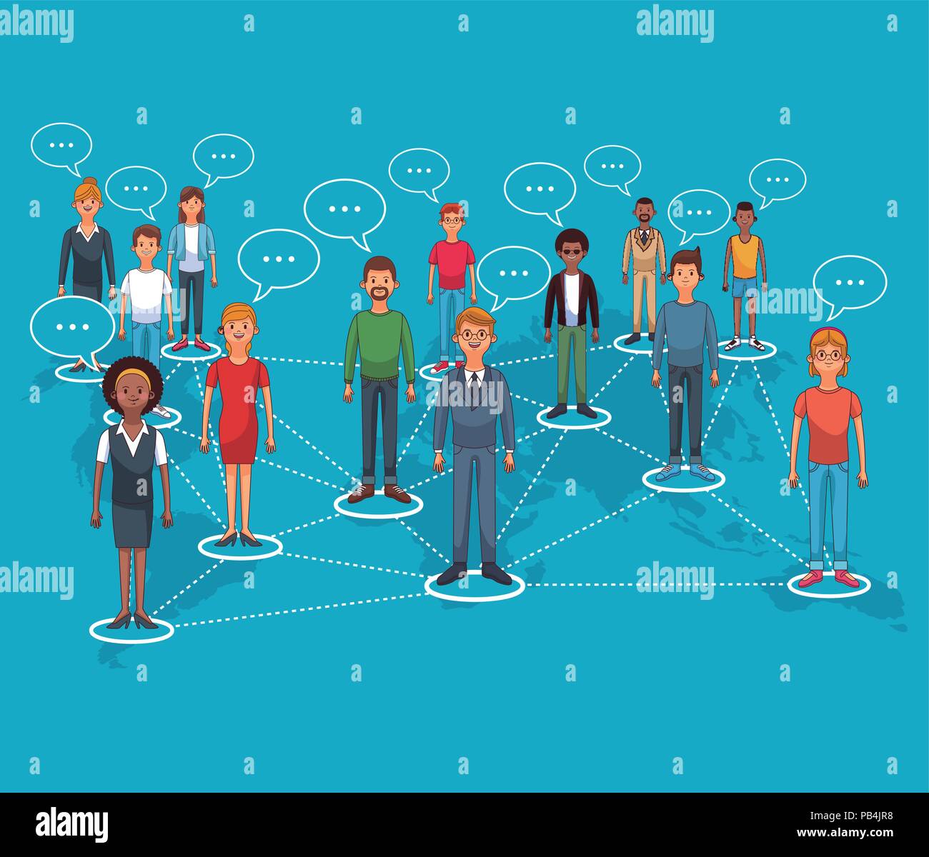 Social network and people talking vector illustration graphic design ...