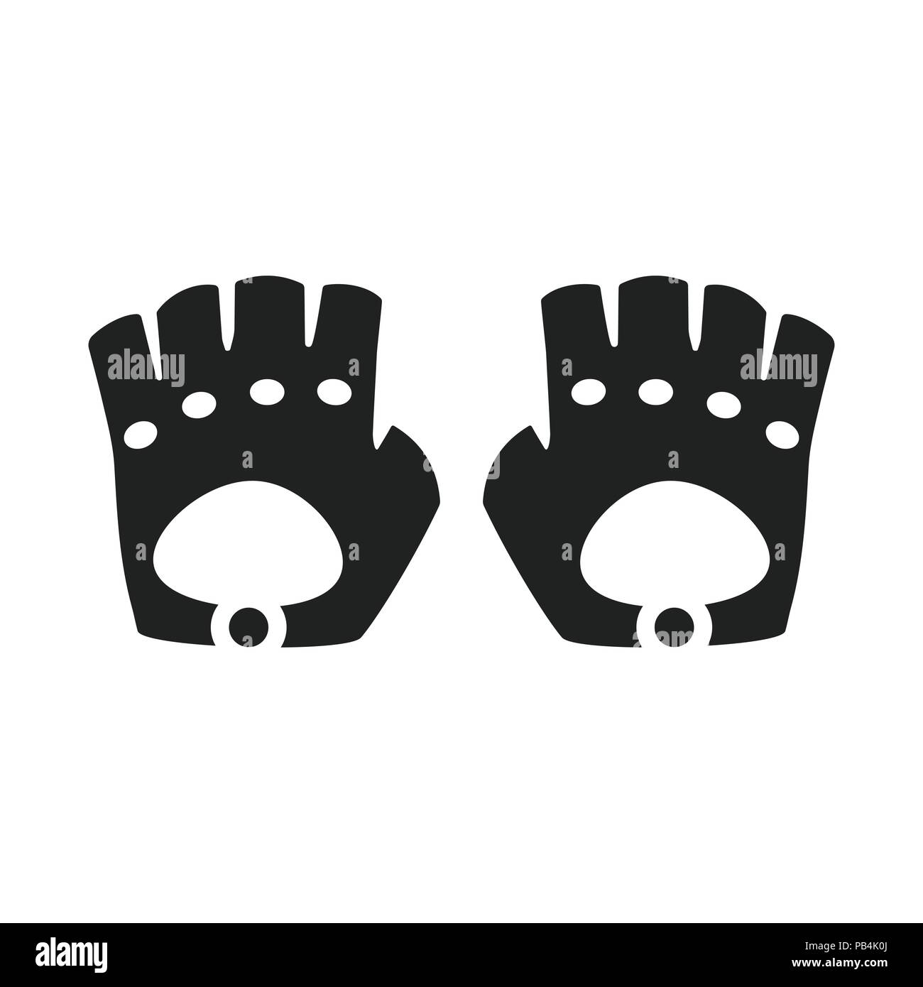 Leather gloves icon of vector illustration for web and mobile design ...